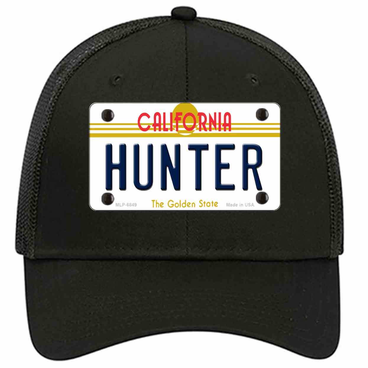 Hunter California Novelty Black Mesh License Plate Hat - Hats