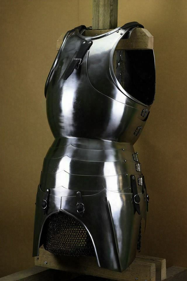 Medieval 18 Gauges Steel Cuirass With Tassets Knight Breastplate Armor ...