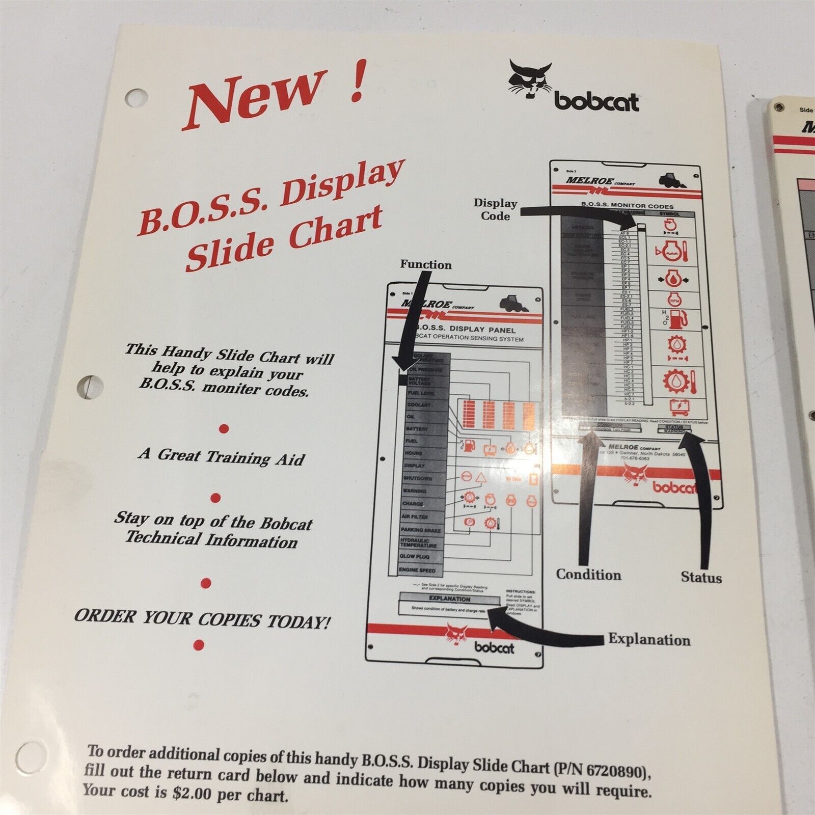 Genuine Original 1991 Bobcat BOSS Display and 50 similar items