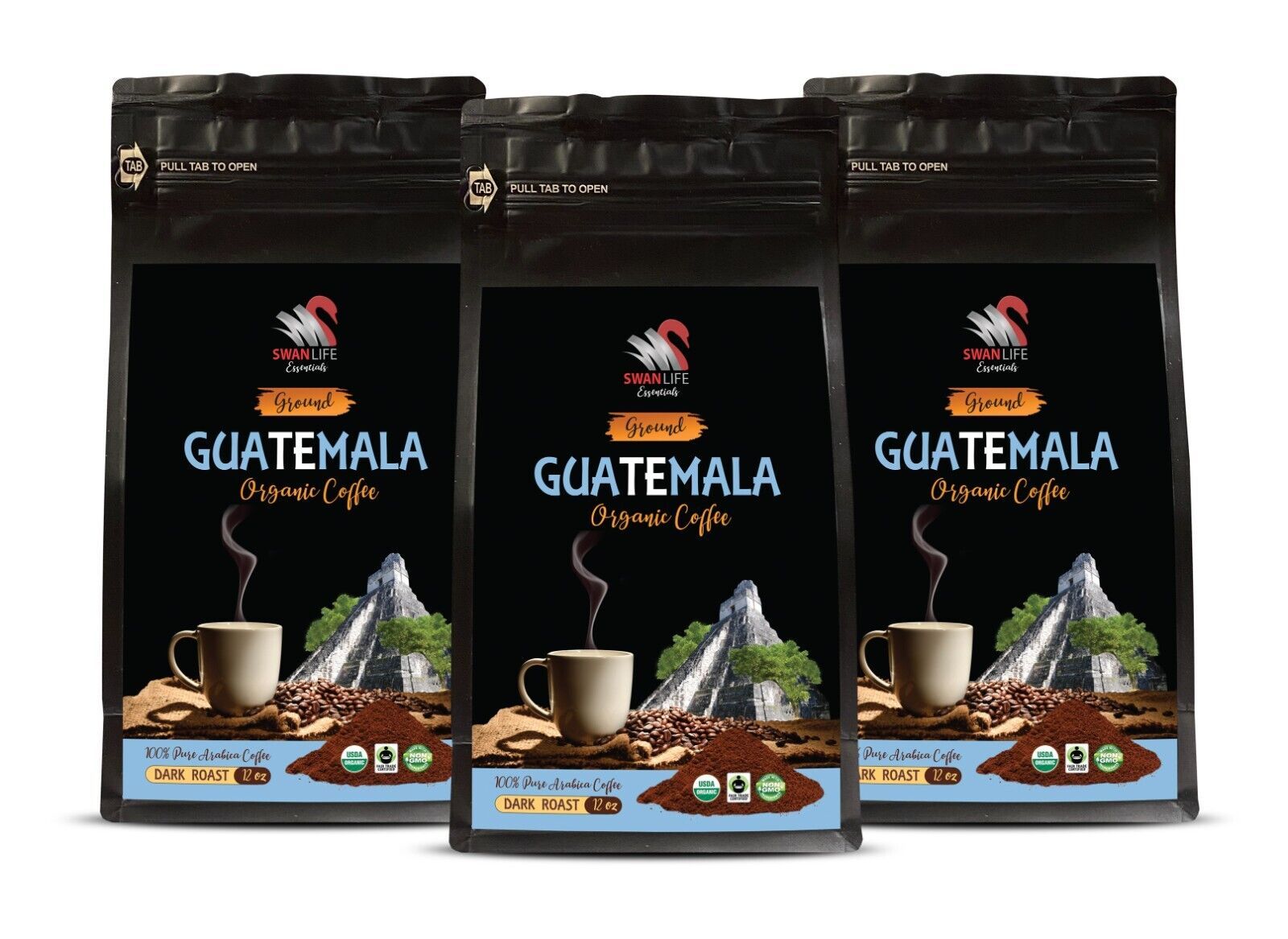 Smooth Flavor - GUATEMALA COFFEE ORGANIC - GROUND COFFEE - Authentic ...