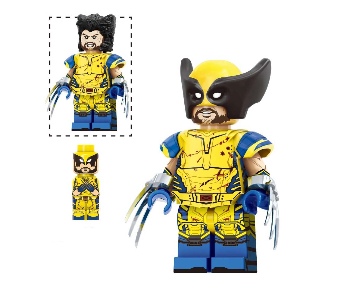 Minifigure Wolverine Deadpool 3 Marvel Movie Bloody Suit Custome - LEGO ...