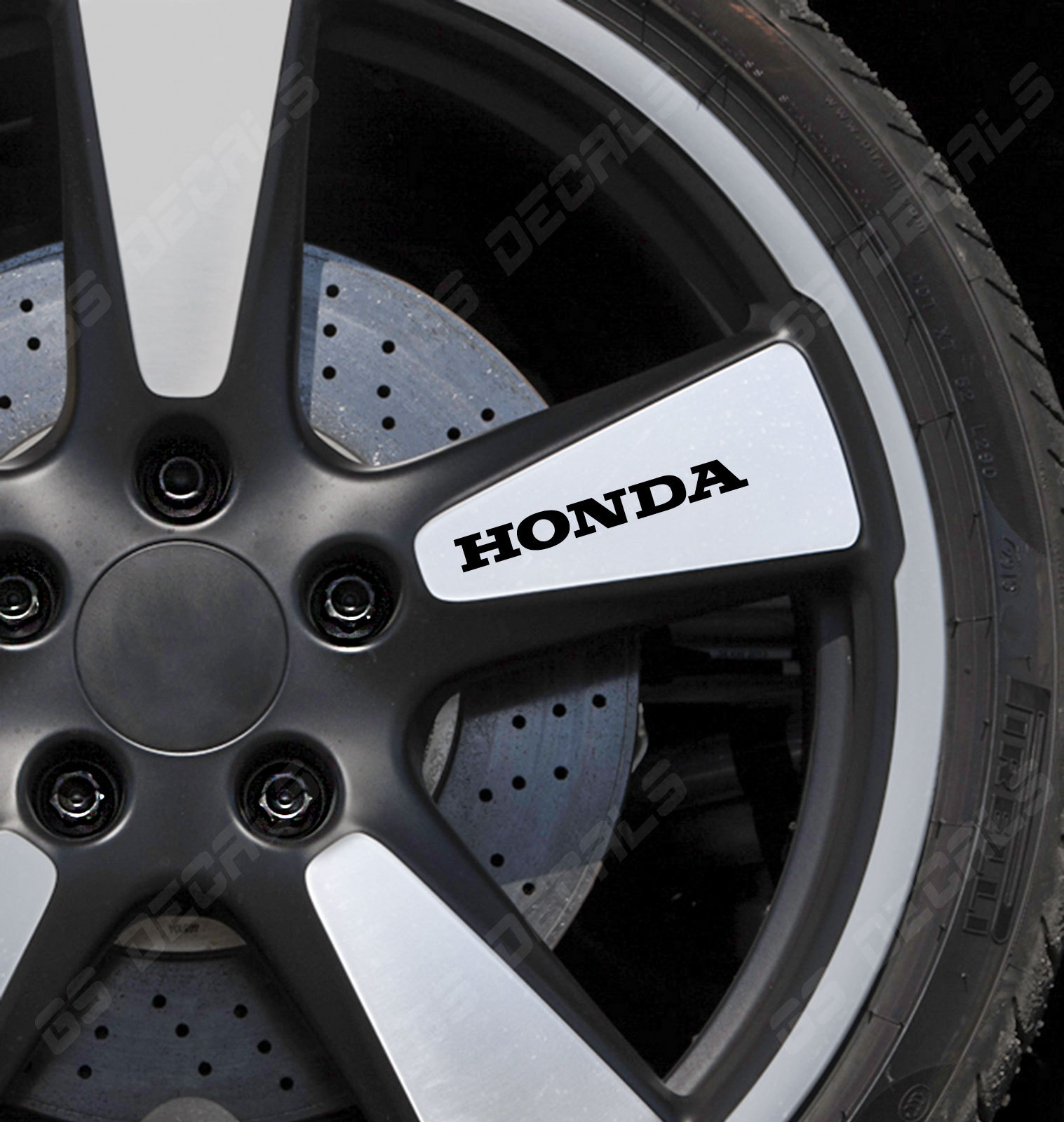 Honda Logo Wheel Decals Stickers Premium Quality 5 Colors Civic Type R ...
