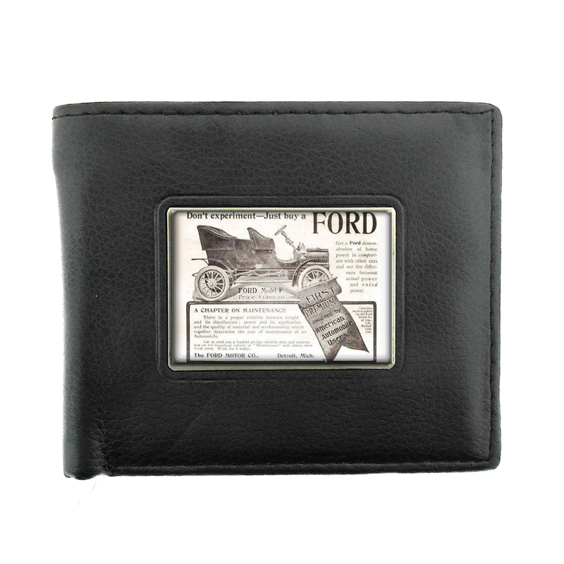 Ford Motor Company Very Old Ad Bifold Wallet 329 - Tobacciana