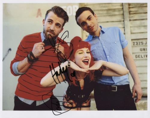Paramore (Band) Hayley Williams + 2 SIGNED Photo + COA Lifetime ...