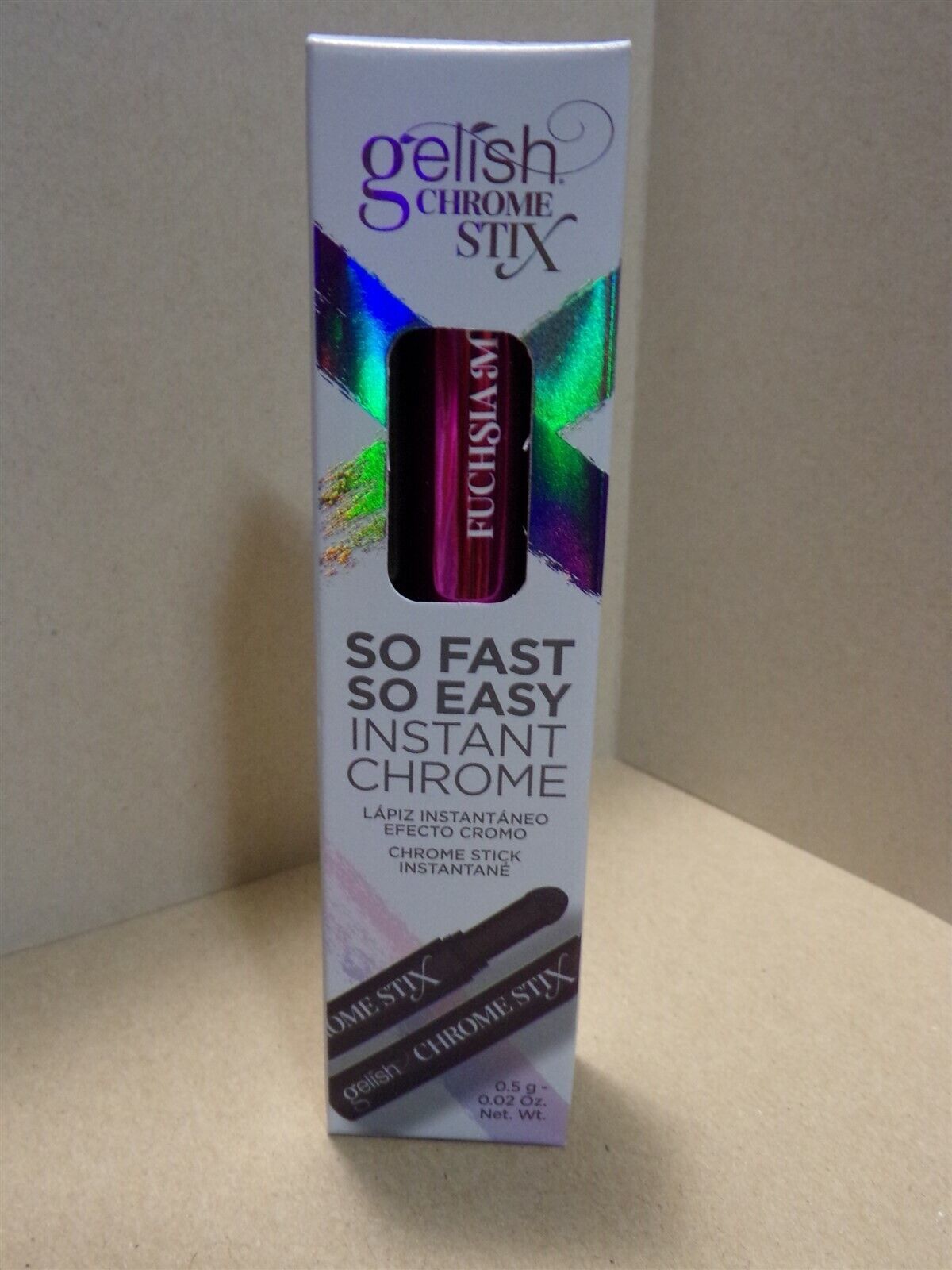 Gelish Chrome Stix Instant Chrome Nail Finish Fuchsia Mirror - Nail Polish