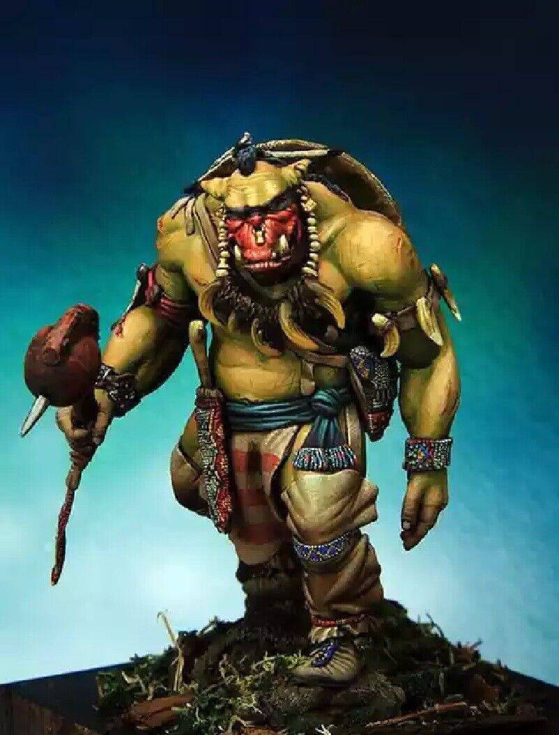 1/24 Resin Model Kit Orc Warrior Shaman Warcraft Unpainted - Figures