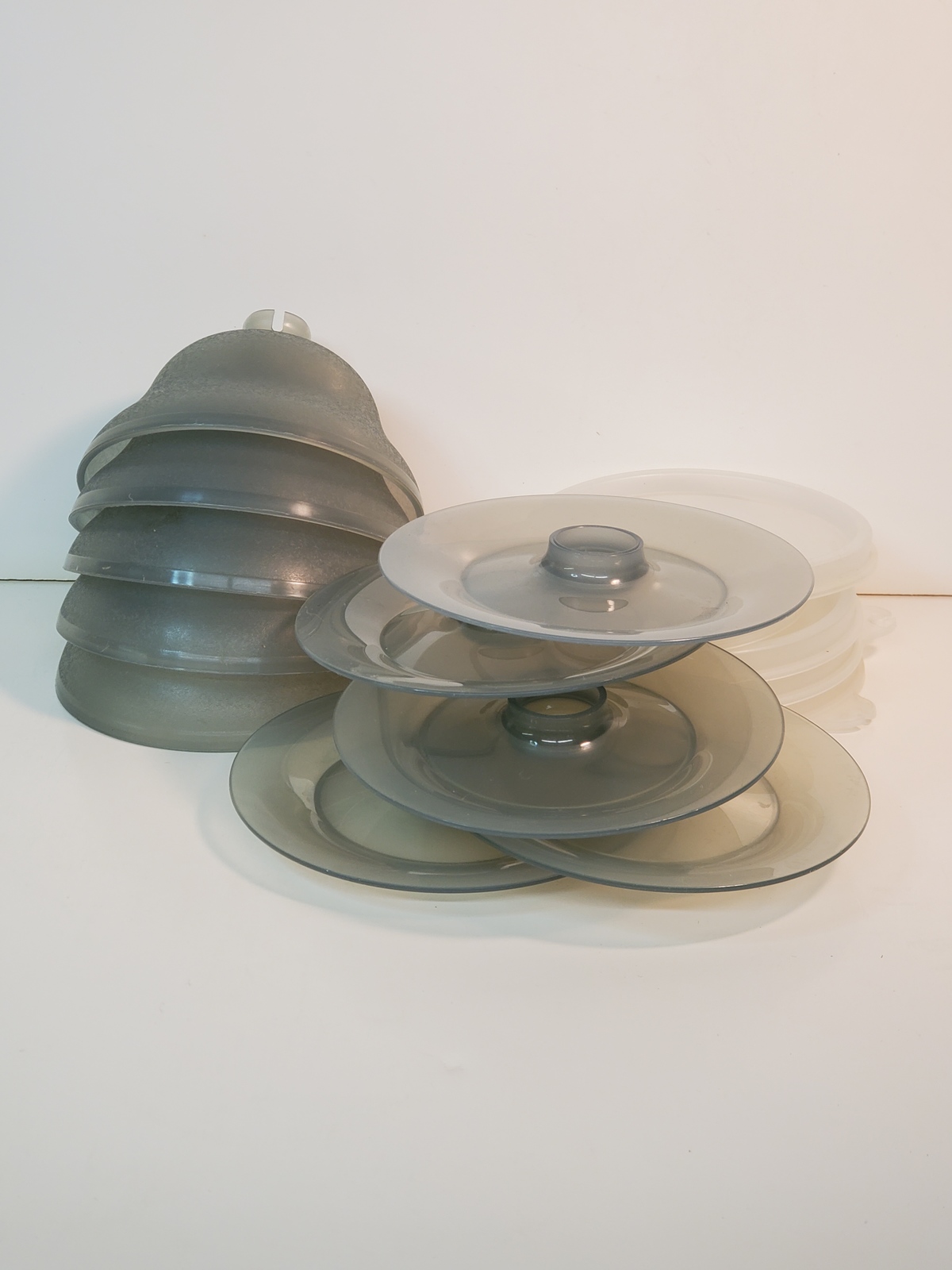 Vtg Tupperware Dessert Cone Shape with pedestal and Lid Storage ...