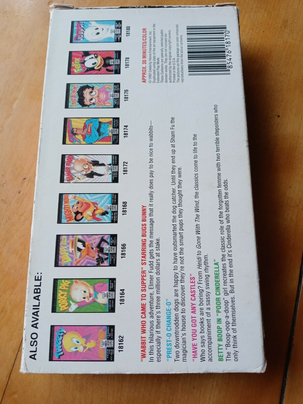 Bugs Bunny 4 Favorite Cartoon Classics Vhs 1989 Vhs Tapes