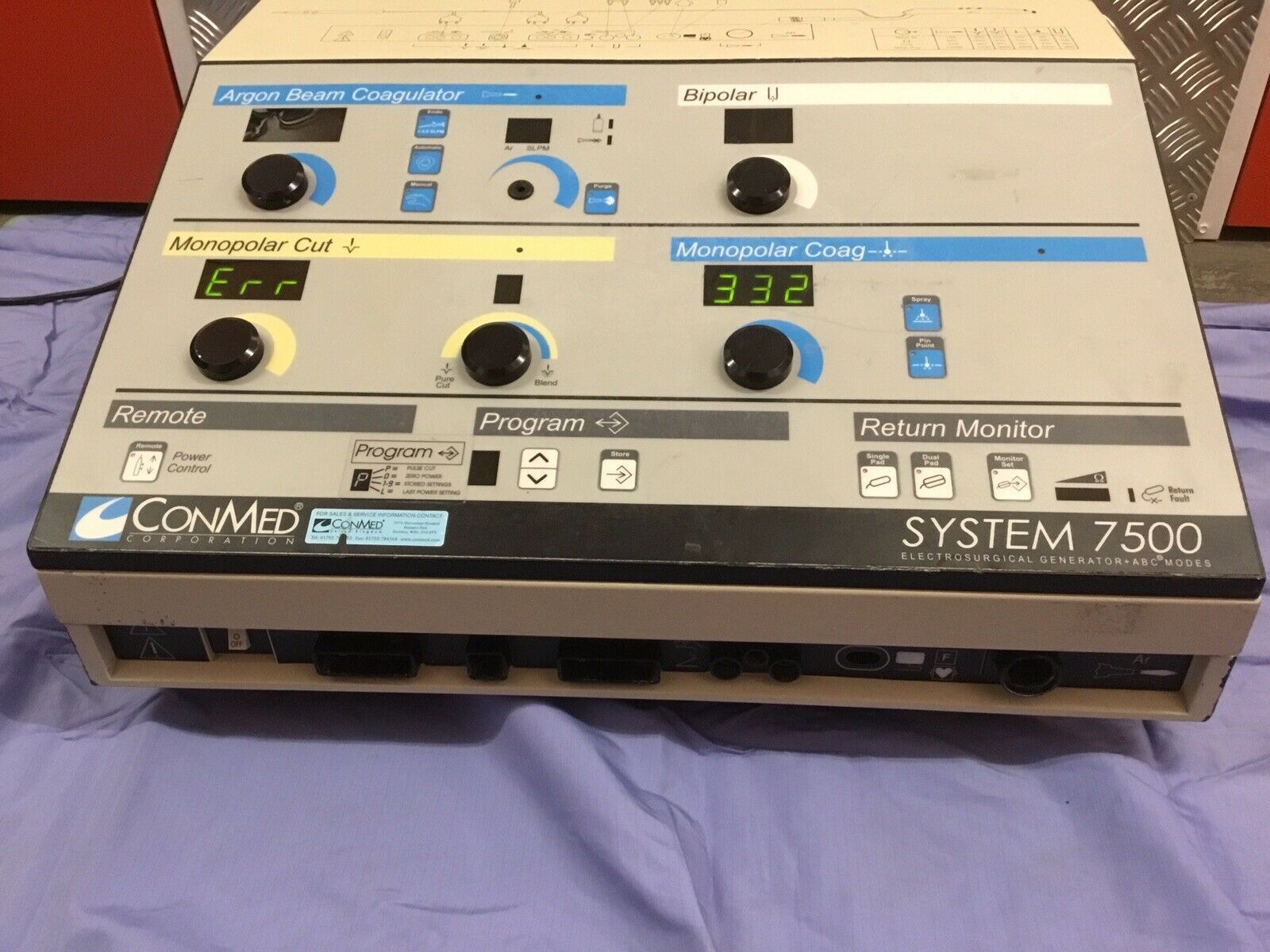ConMed System 7500 Argon Beam Coagulator Hospital GP surgery theater ...