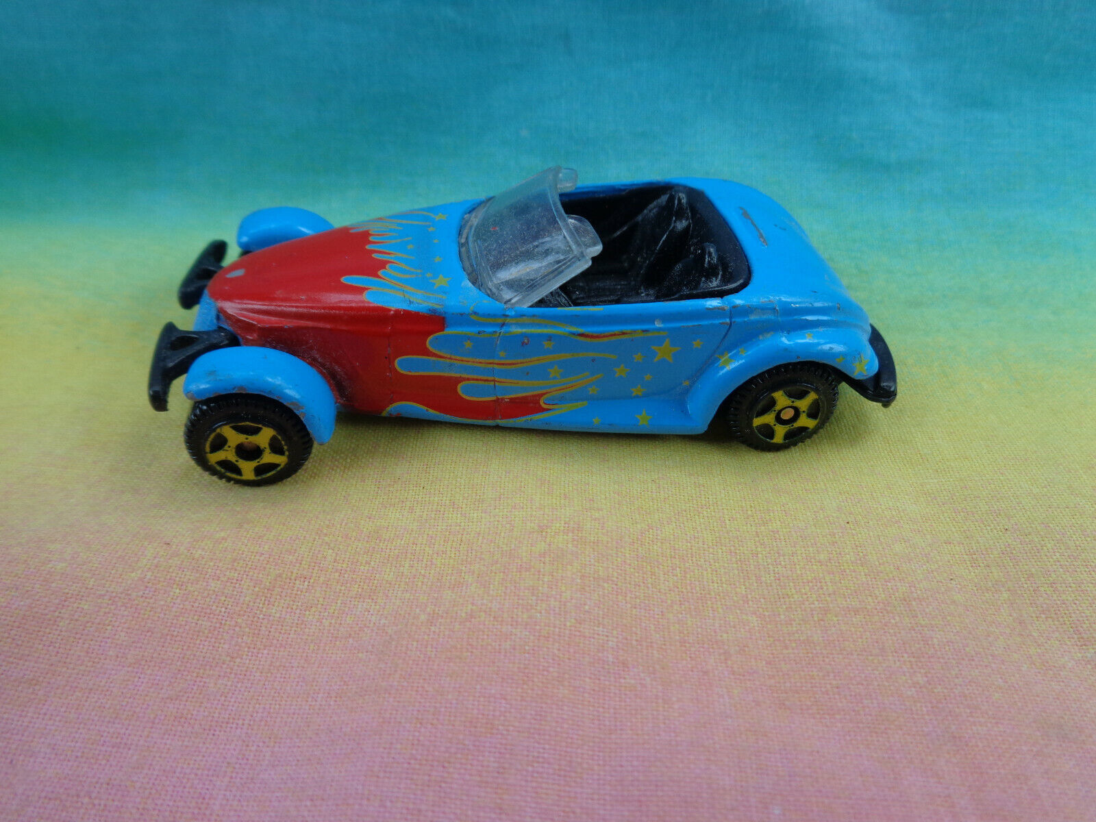 Plymouth Prowler Diecast Car Blue with Red Flames - Rare - as is ...