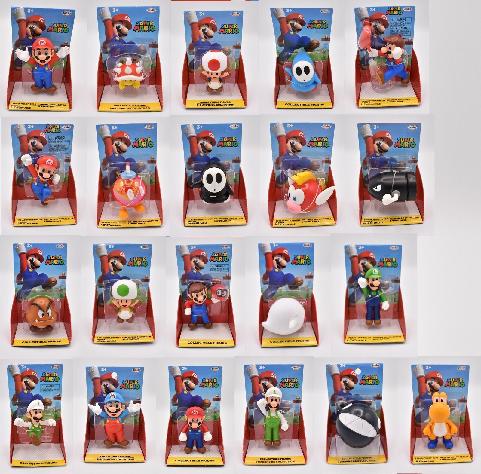 Super Mario Action figure 2.5" Nintendo Jakks Pacific (Choose From Drop ...