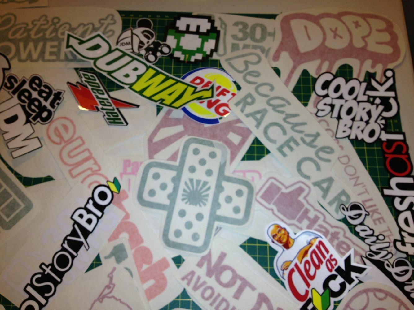 50 Random JDM KDM Vinyl Decal Stickers Lot Pack ill Bomb Bombing Sheet ...