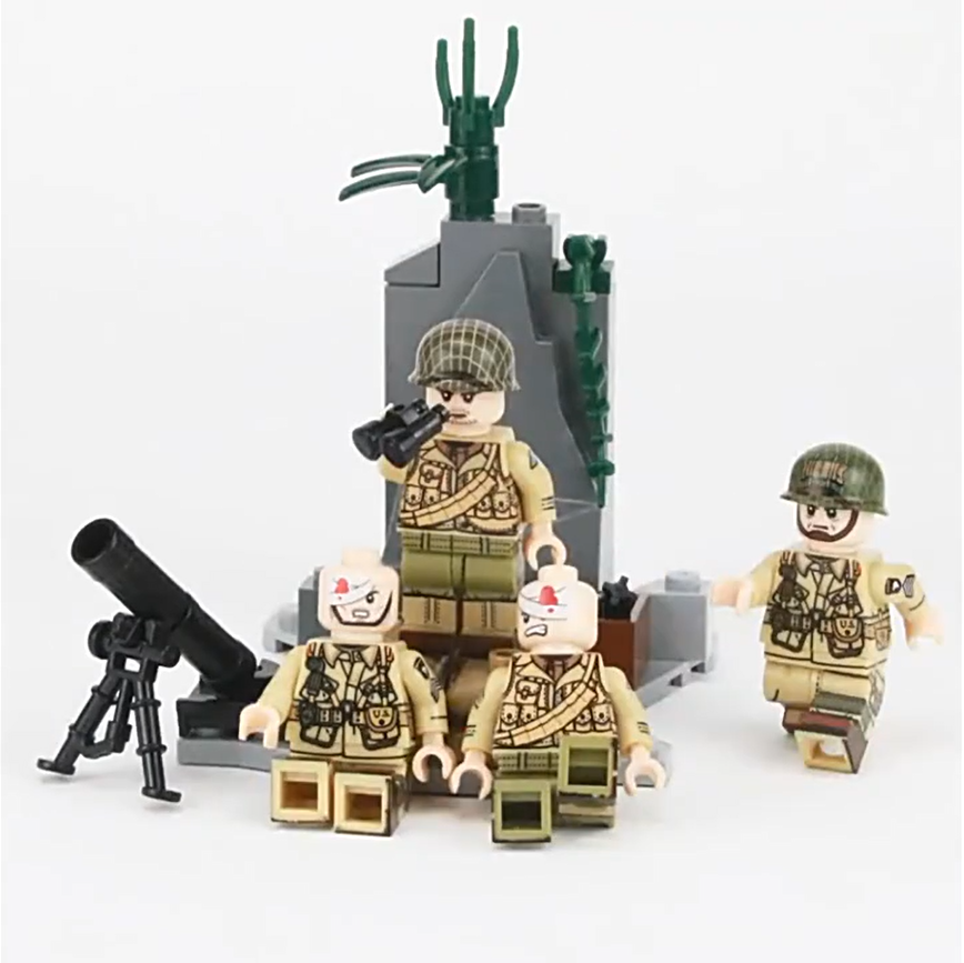WW2 US Army Military Medic Team Minifigures Set The Dodge WC-54 and ...