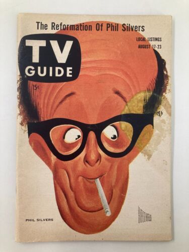 TV Guide Magazine August 17 1957 Phil Silvers New England Edition No ...