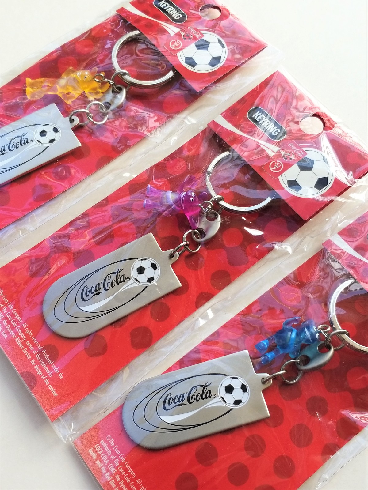 Coca Cola 2002 Fifa World Cup Mascots (ATO KAZ NIK) Keychain Key Ring ...