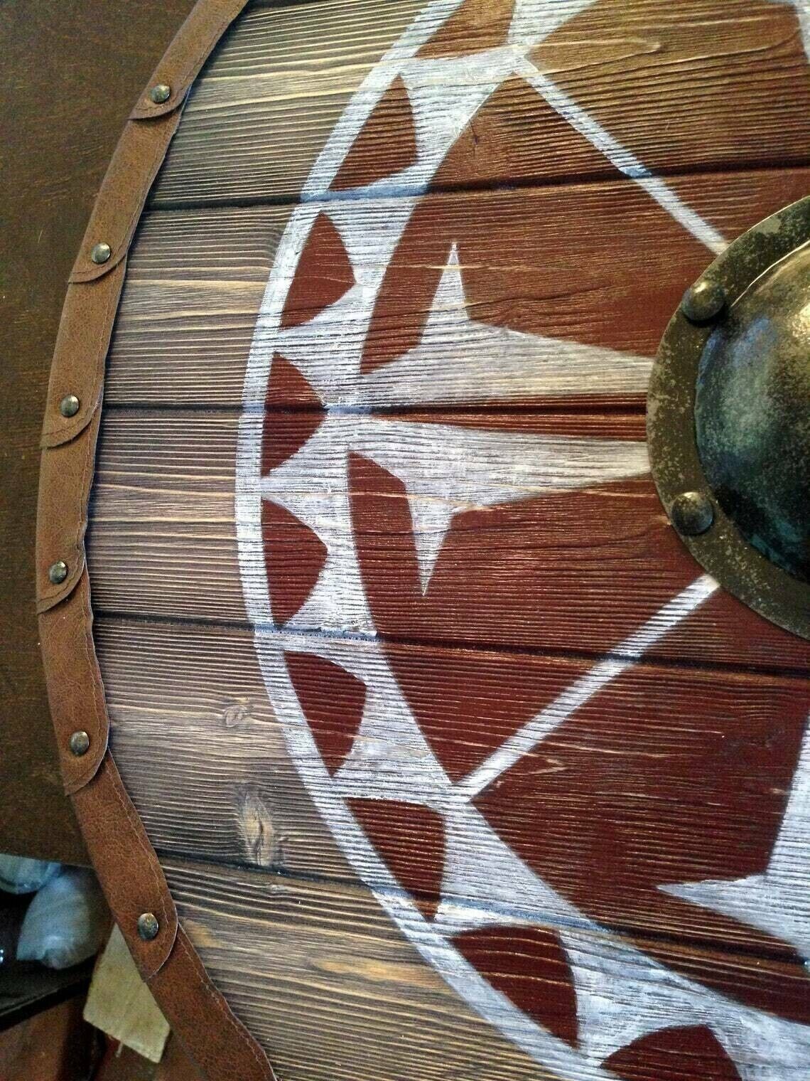 Shield Viking Medieval Round Wooden Warrior Norse Battle war Knight ...