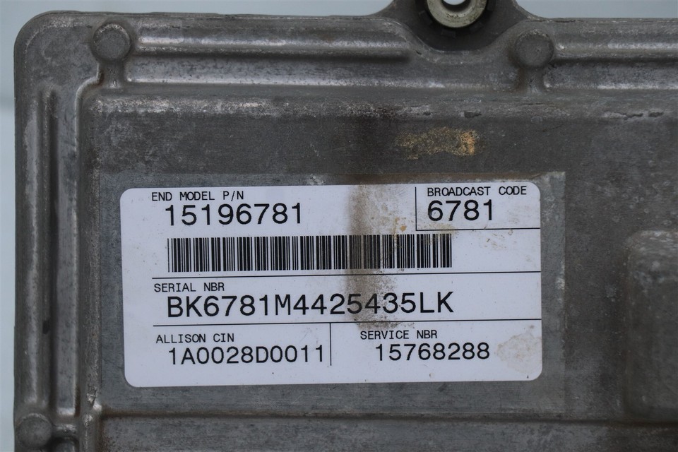 GM GMC Chevy Chevrolet TCM Allison Trans Transmission Control Module ...