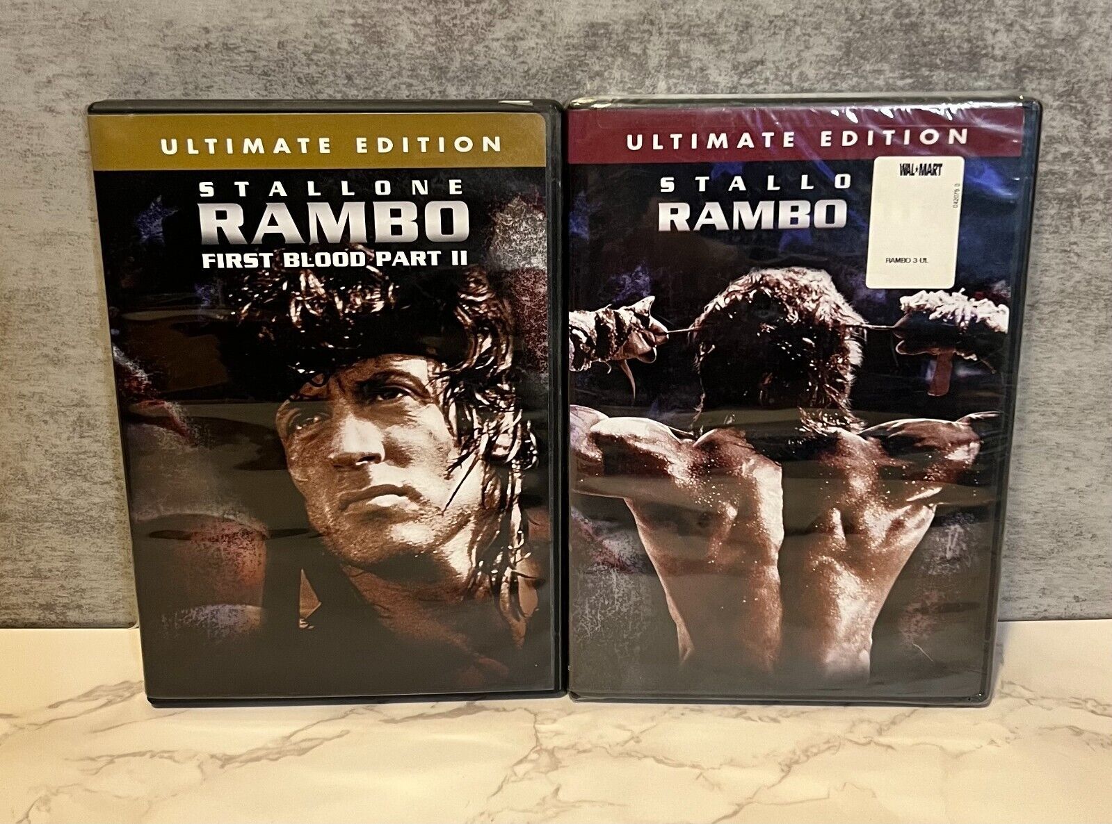Rambo First Blood Part II & Rambo III Ultimate Edition DVD Set Sly ...
