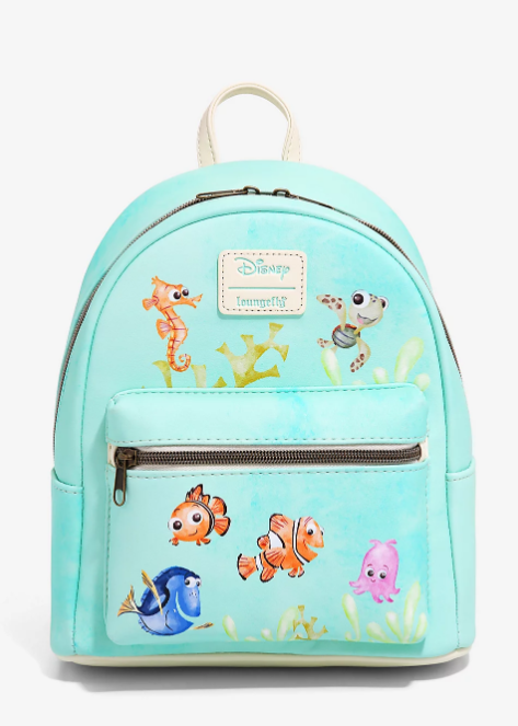 Loungefly Disney Pixar Finding Nemo Watercolor Character Mini Backpack ...