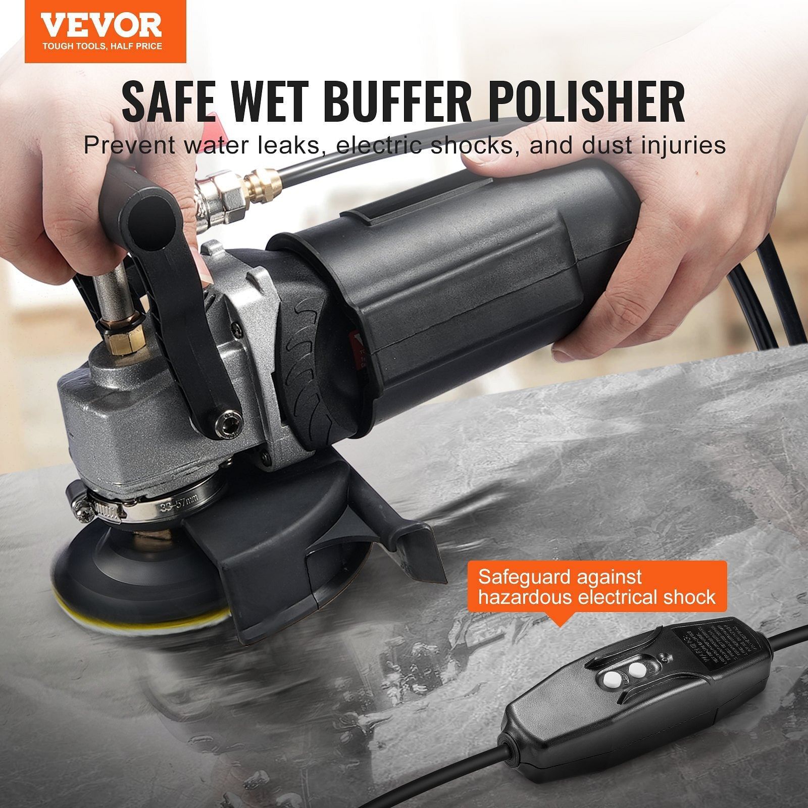 VEVOR Wet Stone Polisher 4-Inch Electric Granite Polisher with 6 Speed ...