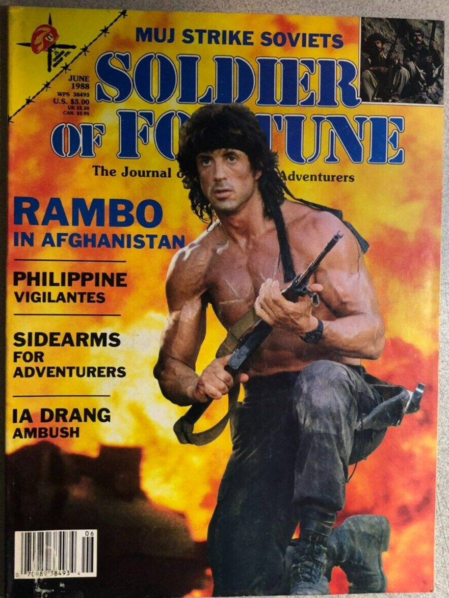 SOLDIER OF FORTUNE Magazine June 1988 Sylvester Stallone Rambo cover ...