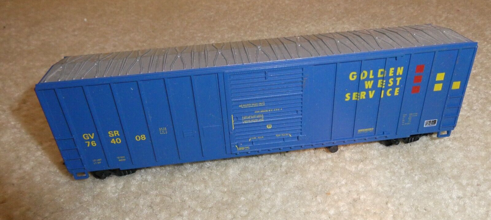 Vintage HO Scale Golden West Service 764008 Freight Car 7" Long ...