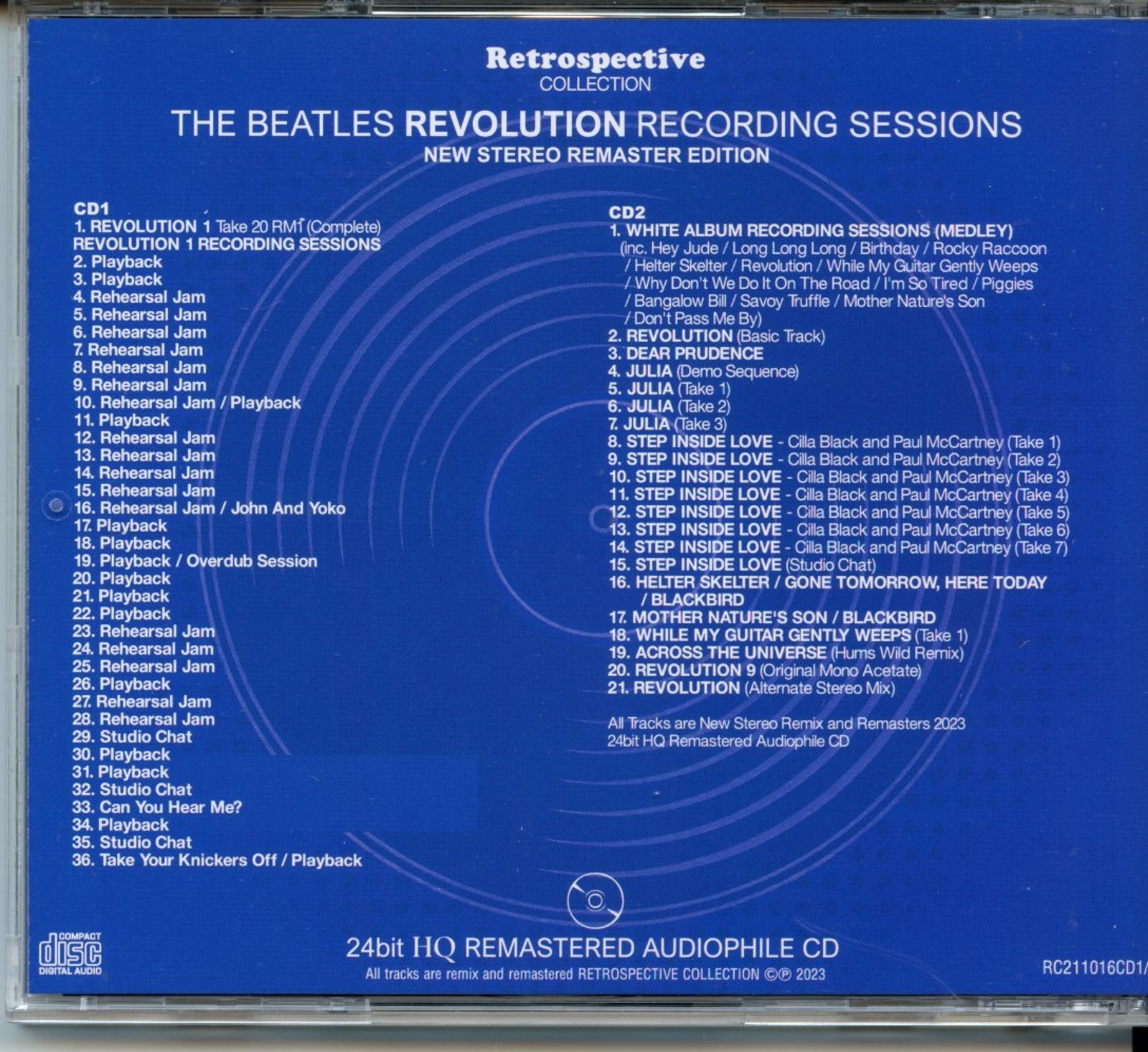The Beatles - Revolution Recording Sessions ( 2 CD SET ...