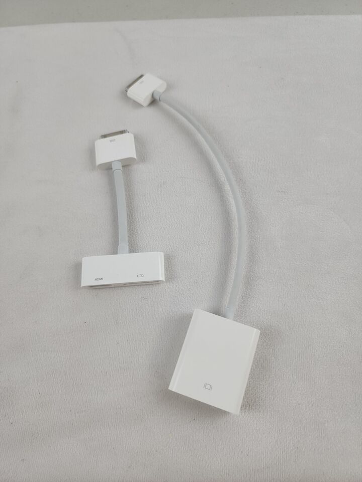 Used Genuine OEM Apple A1368 30 Pin to VGA Adapter MC552ZM/B Plus HDMI ...