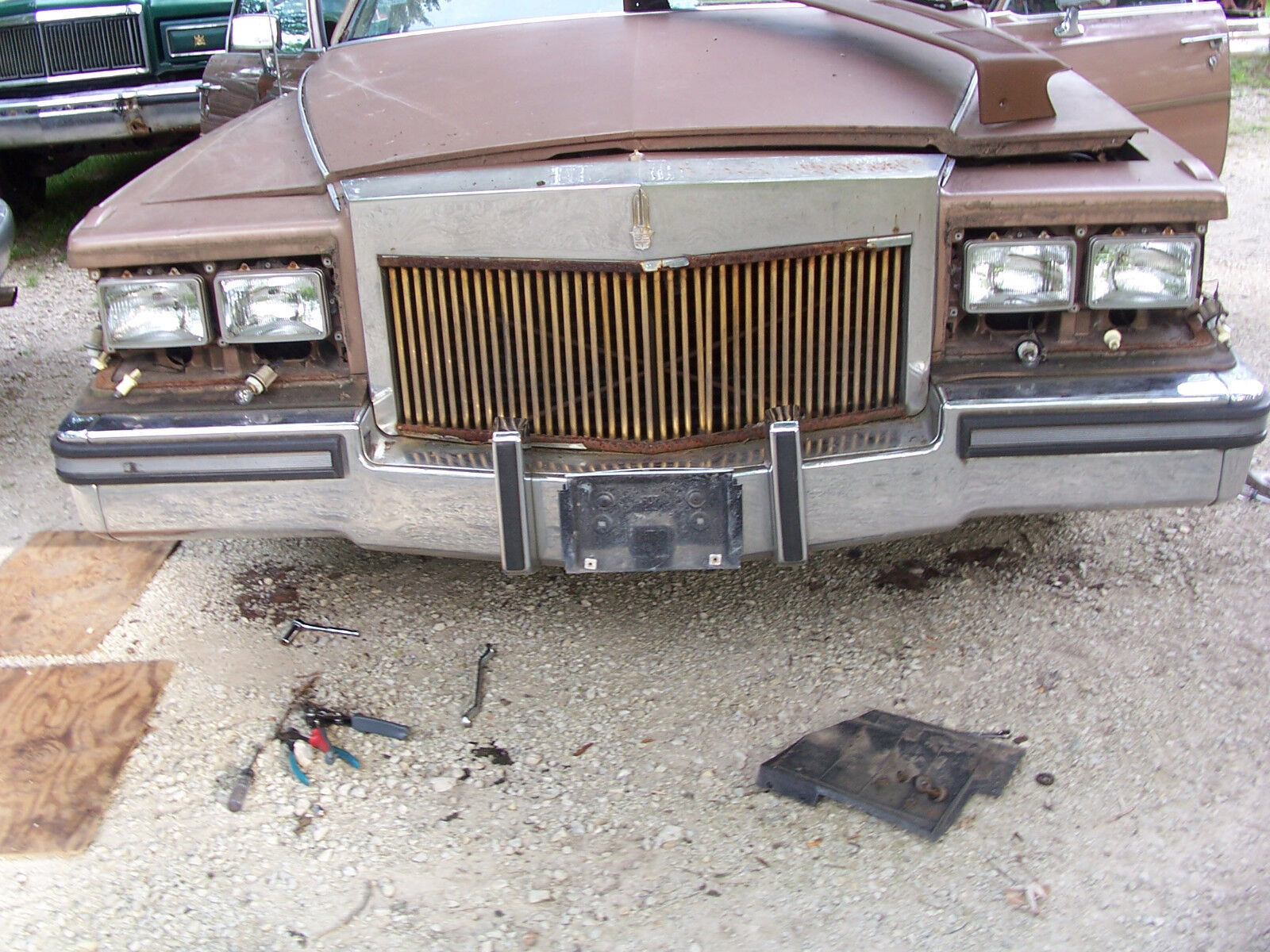 1987 1988 1989 BROUGHAM FRONT BUMPER USED WEAR ORIGINAL CADILLAC ...