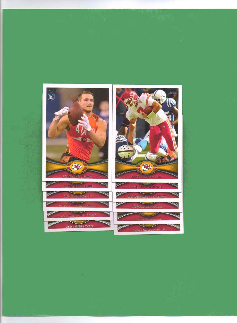 2012 Topps Kansas City Chiefs Football Set - Trading Card Sets