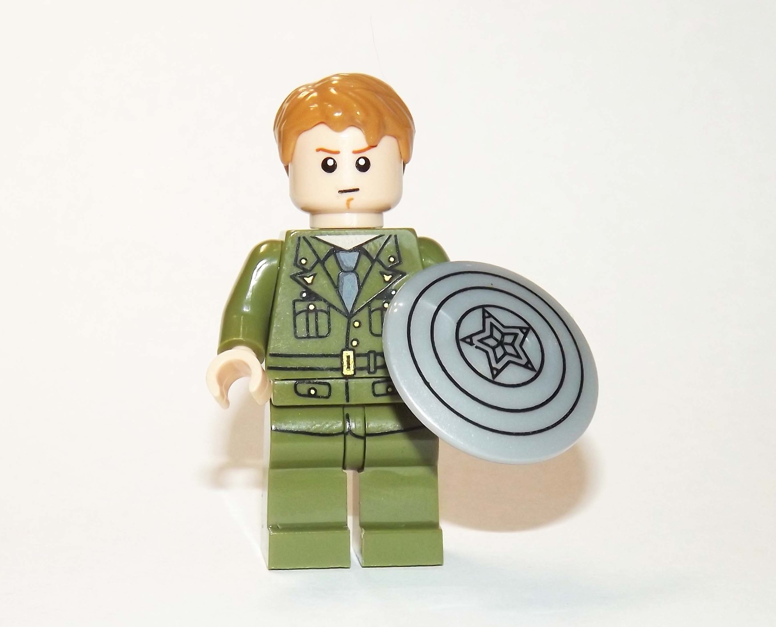 Captain America Steve Rogers WW2 Uniform Minifigure US Toy - LEGO (R ...