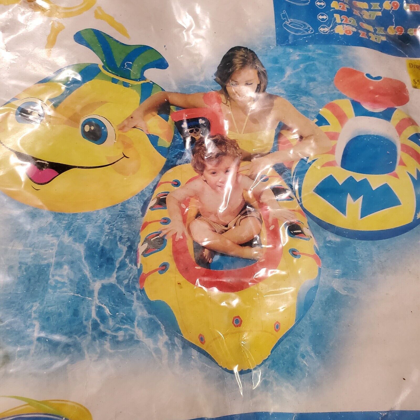 Intex 59380EP The Wet Set Inflatable Pool Cruiser YELLOW FISH BOAT ...