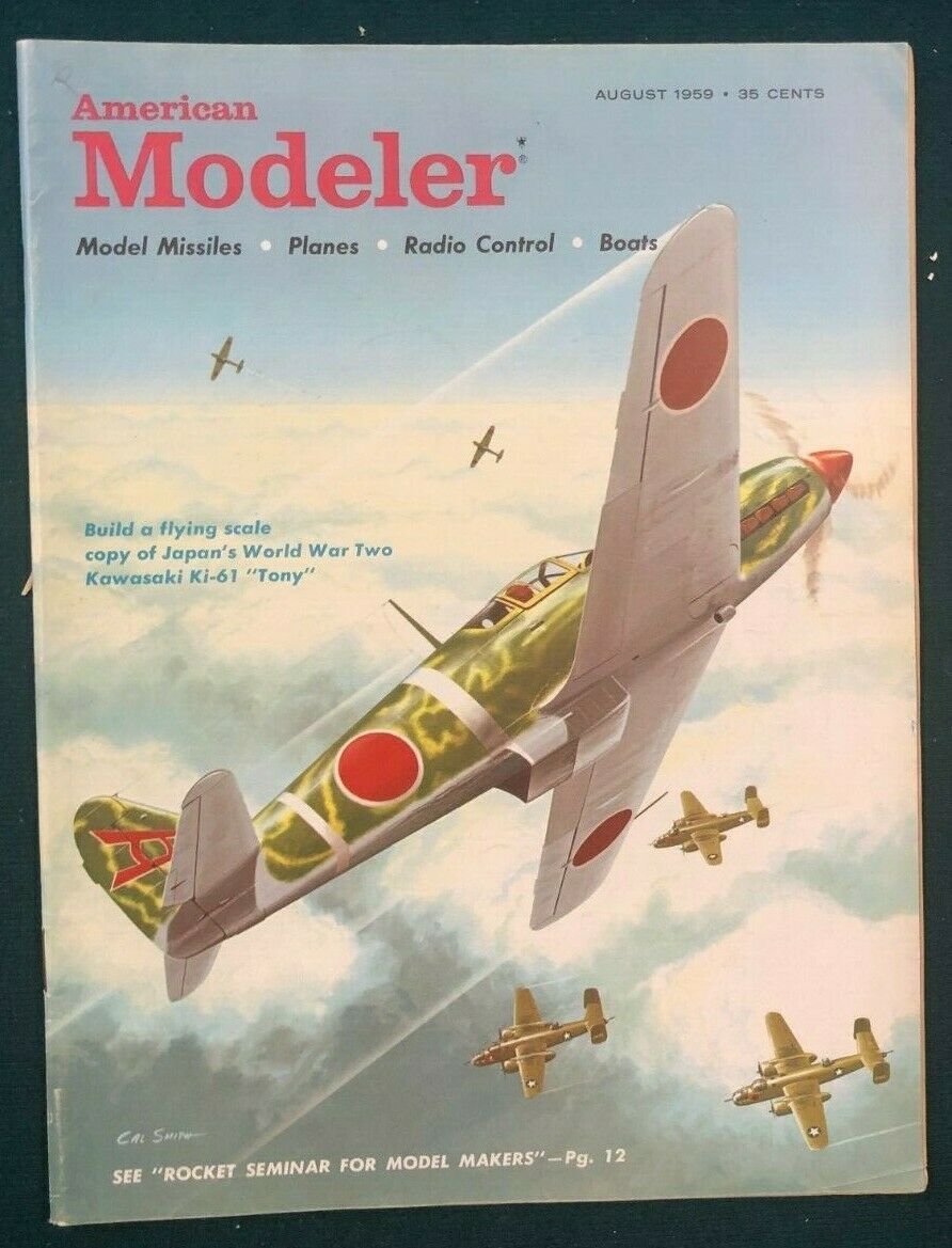 AMERICAN MODELER Magazine August 1959 planes rockets missiles R/C boats ...
