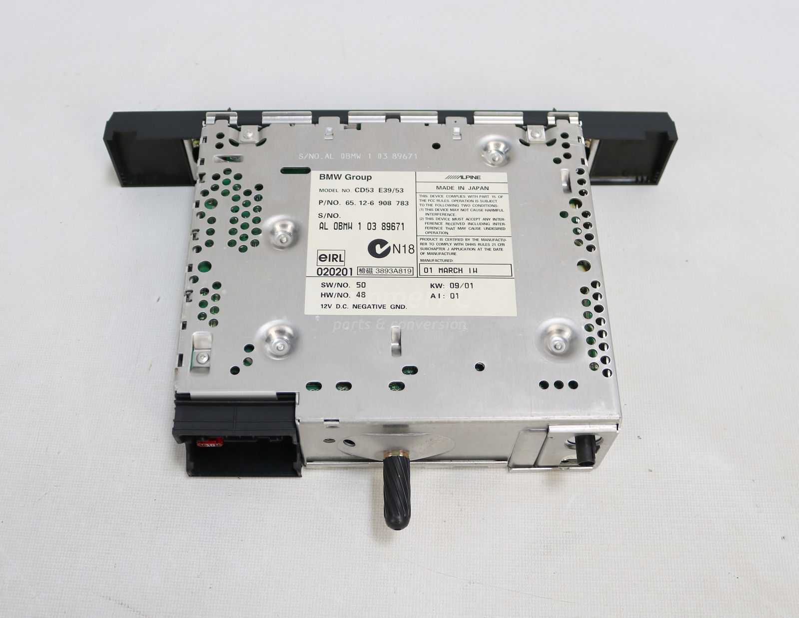 BMW E53 X5 CD53 Business CD Radio Head Unit Alpine E39 540i 525i 2001 ...