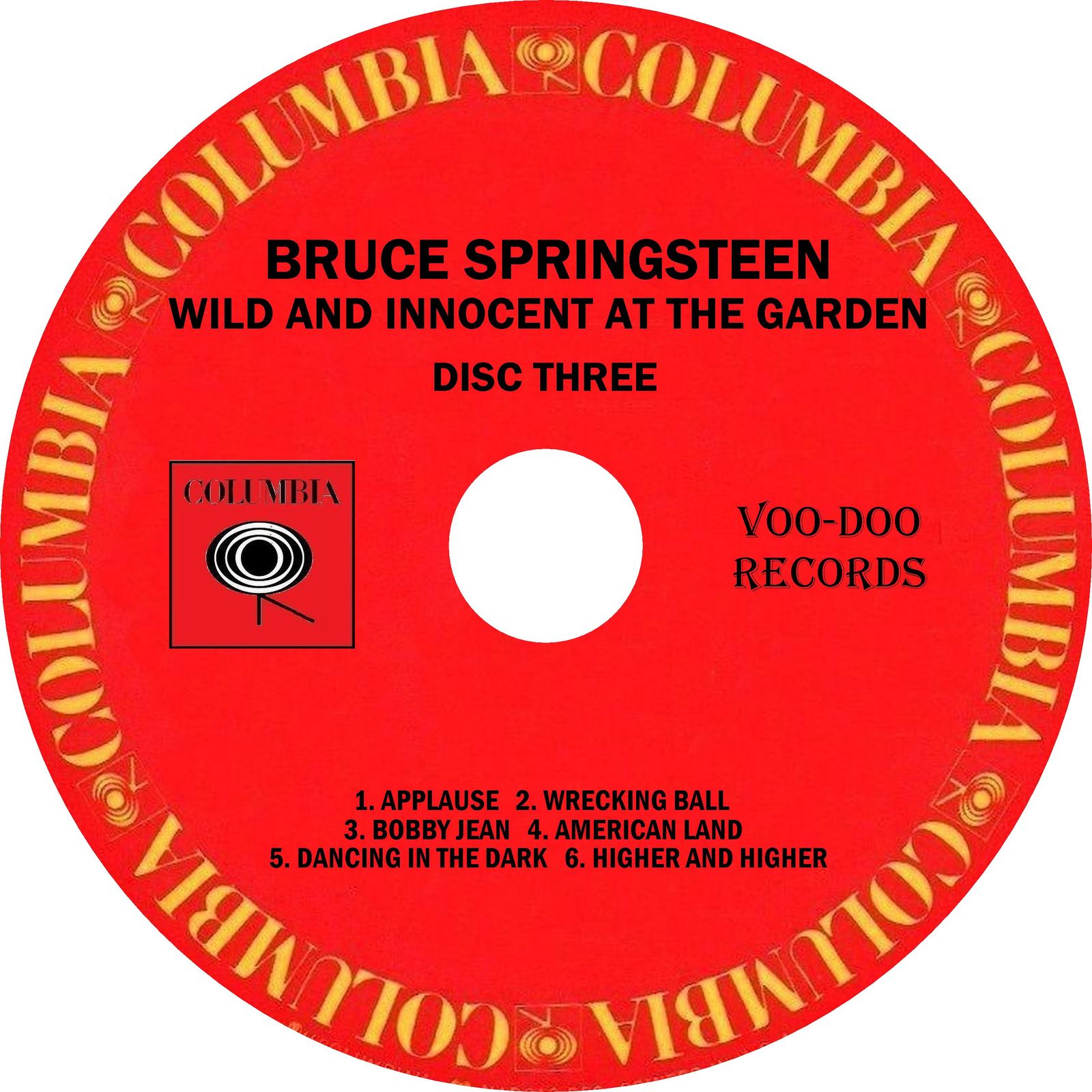 Bruce Springsteen - Wild And Innocent At The Garden 3-CD Live 11/7/09 ...