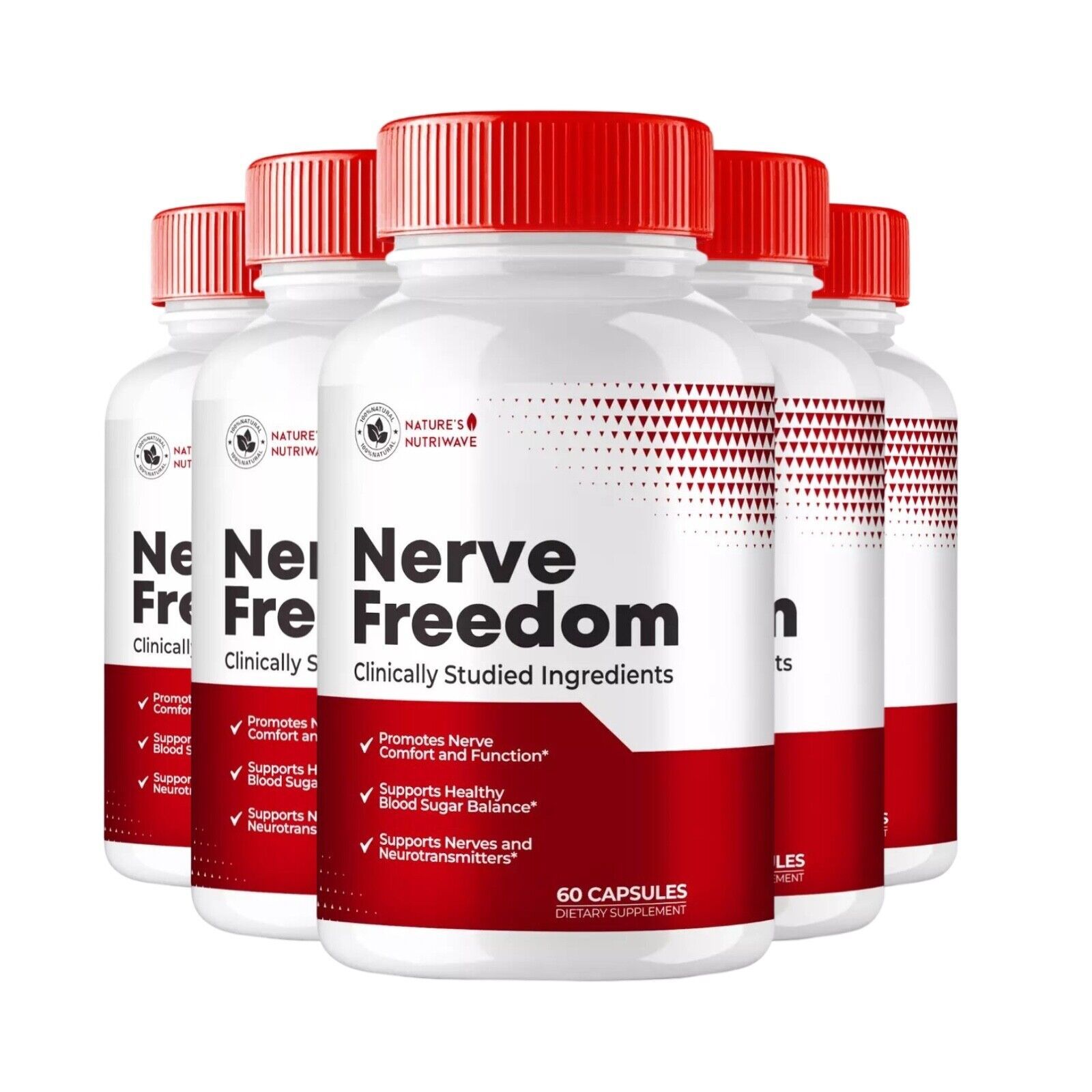 5-Pack Nerve Freedom Pills - NerveFreedom Healthy Blood & Nerves - 300 ...