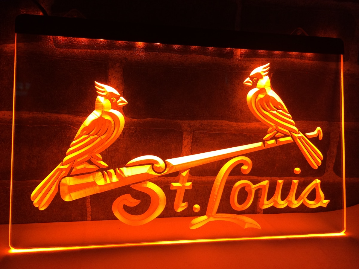 St. Louis Cardinals Logo Led Neon Sign Hang Wall Home Decor, Room, Fans ...
