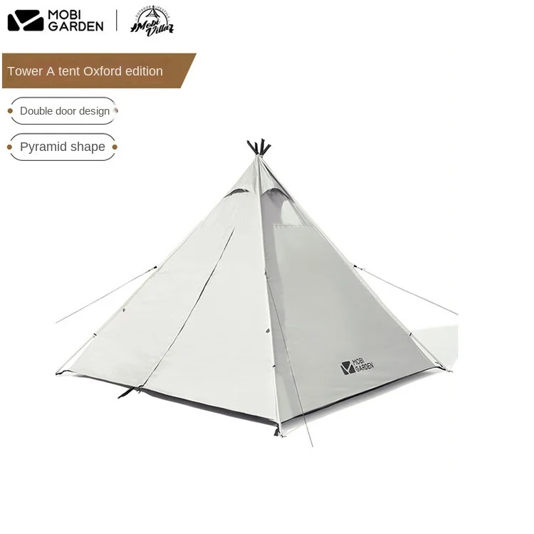 Camping Indian Pyramid Tent Outdoor Folding Portable 3-4 People Space ...