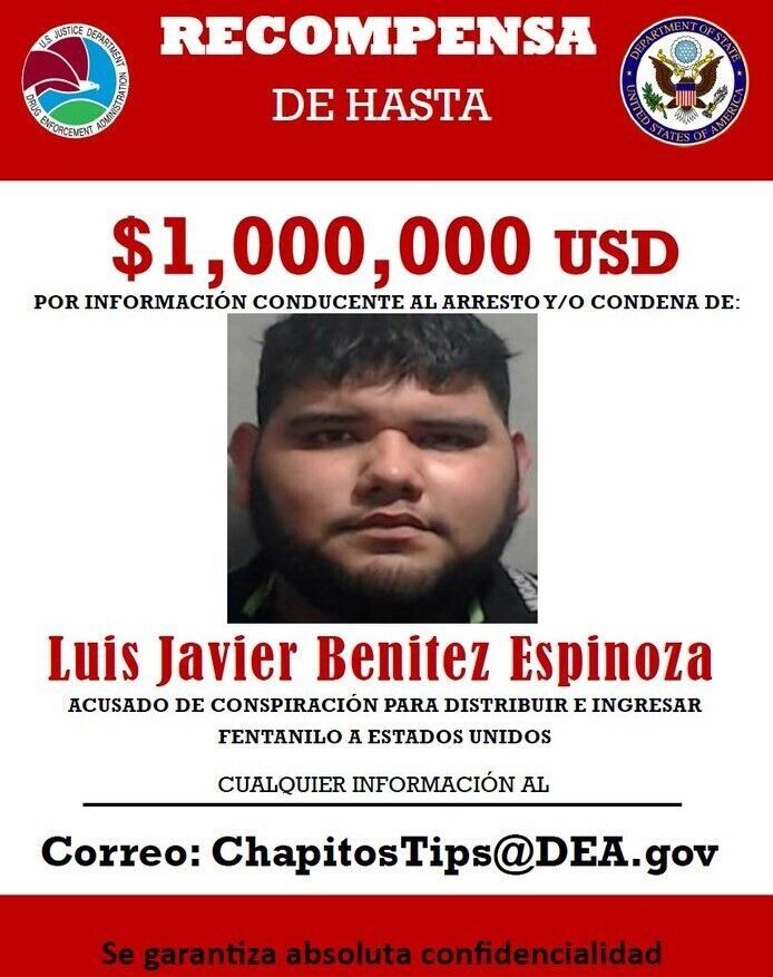 LUIS JAVIER BENITEZ ESPINOZA WANTED POSTER 8X10 PHOTO DRUG CARTEL EL ...