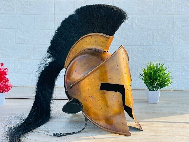 Roman Greek Medieval Armor King Leonidas Greek Spartan 300 Helmet ...