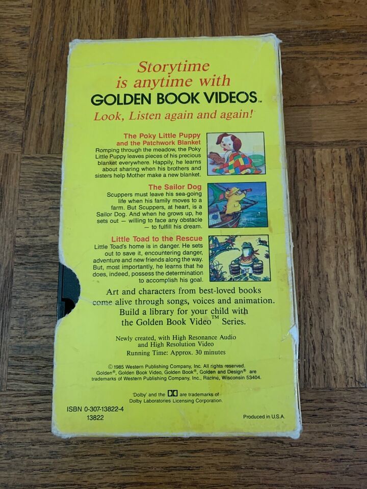 3 Golden Book Stories VHS - VHS Tapes