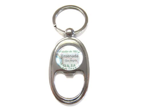 Kiola Designs Ensenada Mexico Map Bottle Opener Key Chain - Fashion