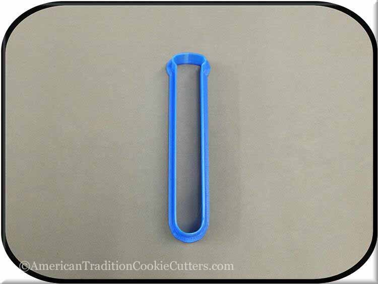 4.75" Test Tube 3D Printed Cookie Cutter #P8170 - Cookie Cutters