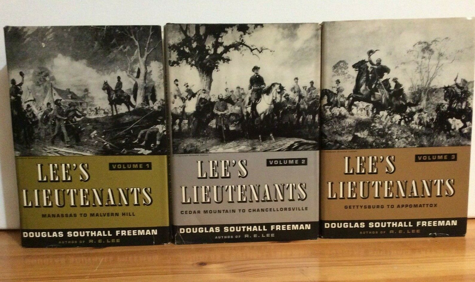LEE'S LIEUTENANTS by DOUGLAS FREEMAN - VOLUMES 1, 2, and 3 1970 - CIVIL ...