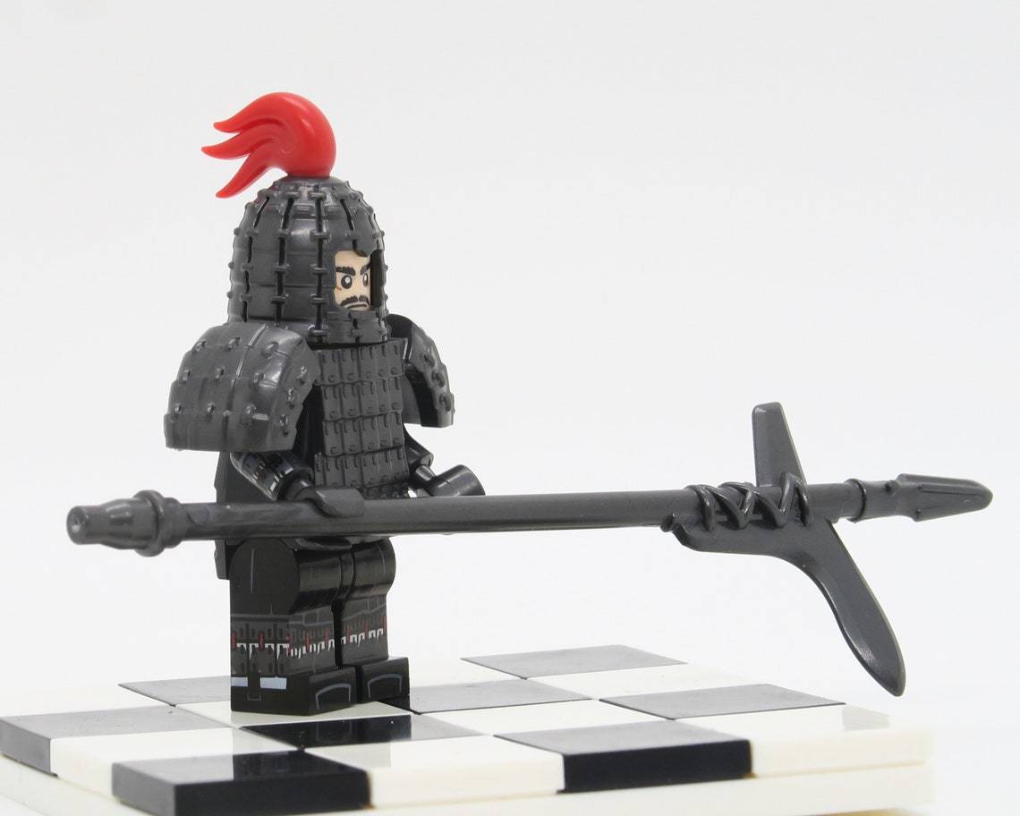 The Qin Dynasty Heavy Armour Halberd Soldier Minifigures Weapons ...
