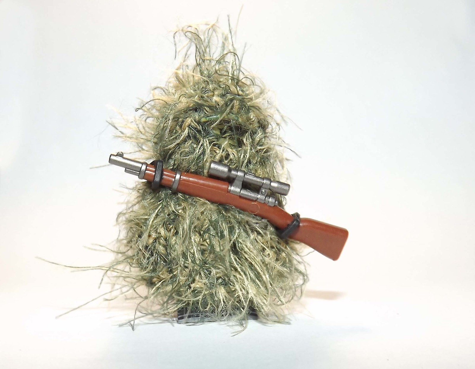 Sniper Bolt Action Rifle Army Military Ghillie Suit Custom Minifigures ...