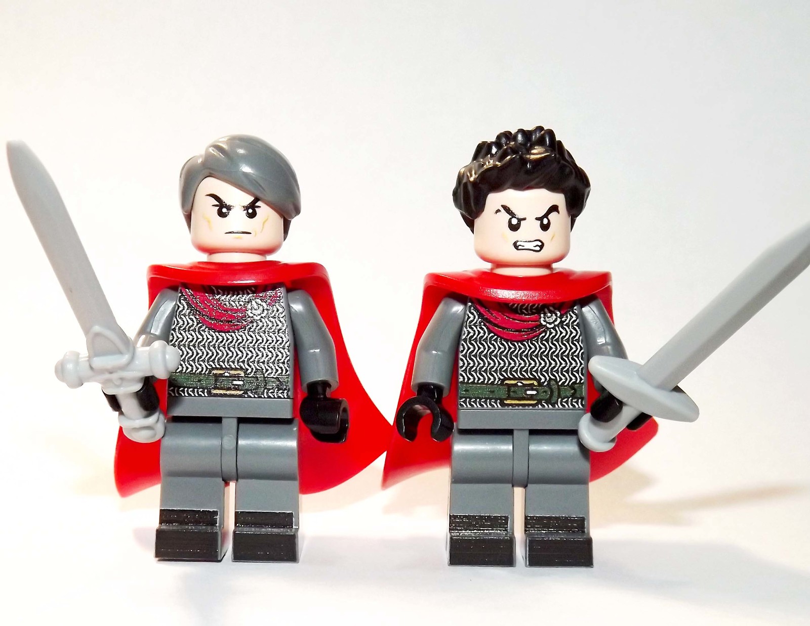 Minifigure Knight Set C Red With Chainmail Castle Soldier Set Toys US ...