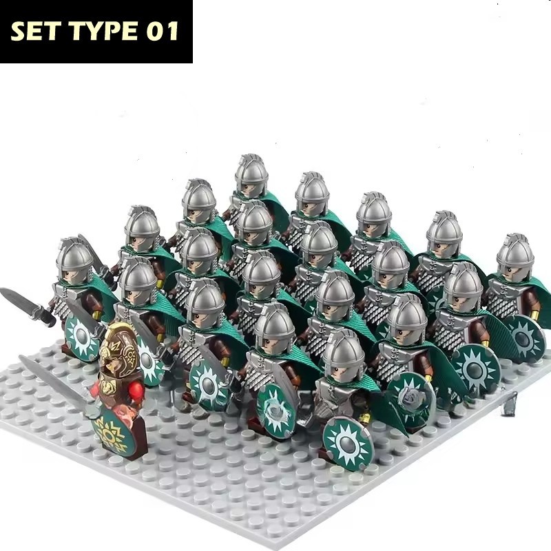 168Pcs LOTR Rohan Royal Guards Elite Gondor Army Set Collection ...