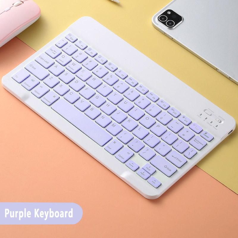 Arabic Hebrew Spanish Korean Keyboard - Purple, English keyboard ...