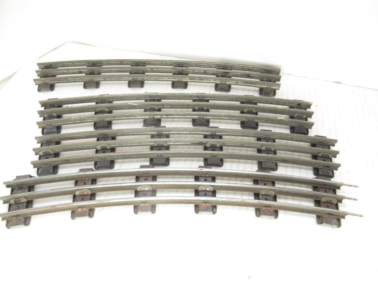 LIONEL TRAINS 072 CURVE TRACK FOUR SECTIONS - GOOD - W79 - Track
